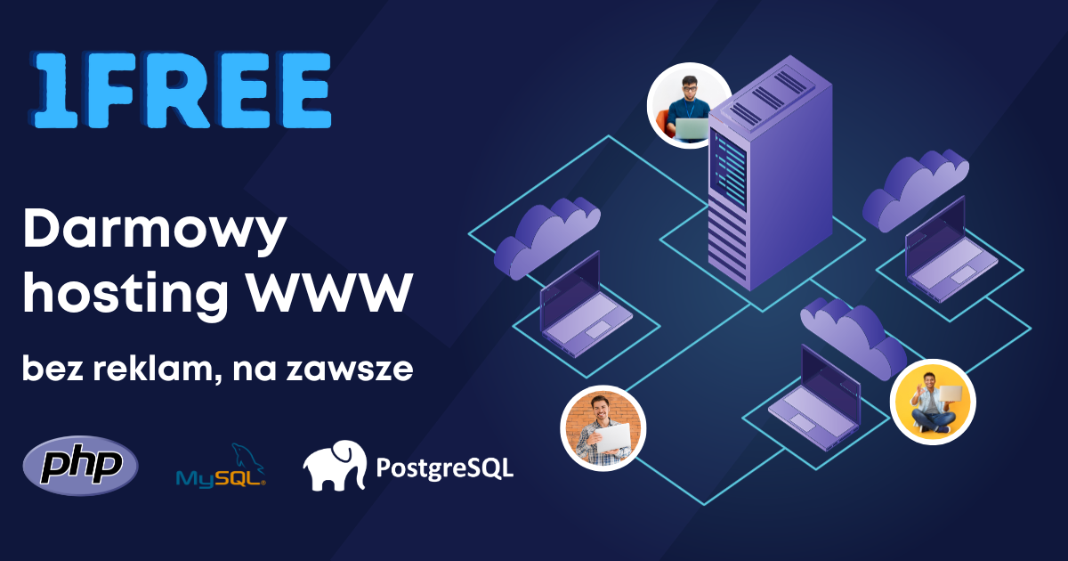 Darmowy hosting bez reklam na zawsze - 1Free.eu